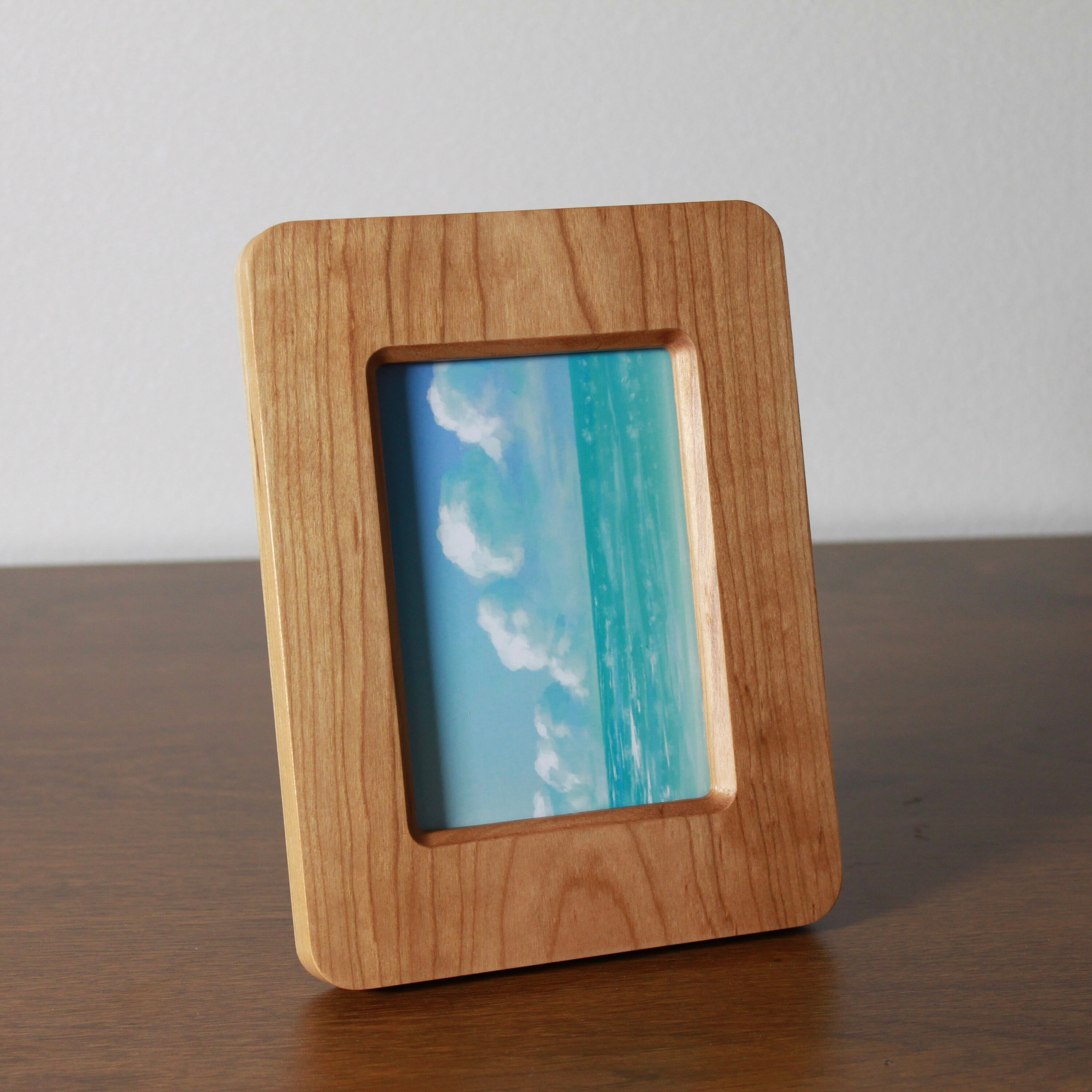 Minimalist Solid Wood Photo Frame Rustic Walnut Picture - Etsy