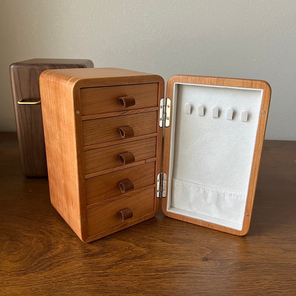 Extra Large Jewelry Box Solid Walnut Wood Jewelry Organizer Solid ...