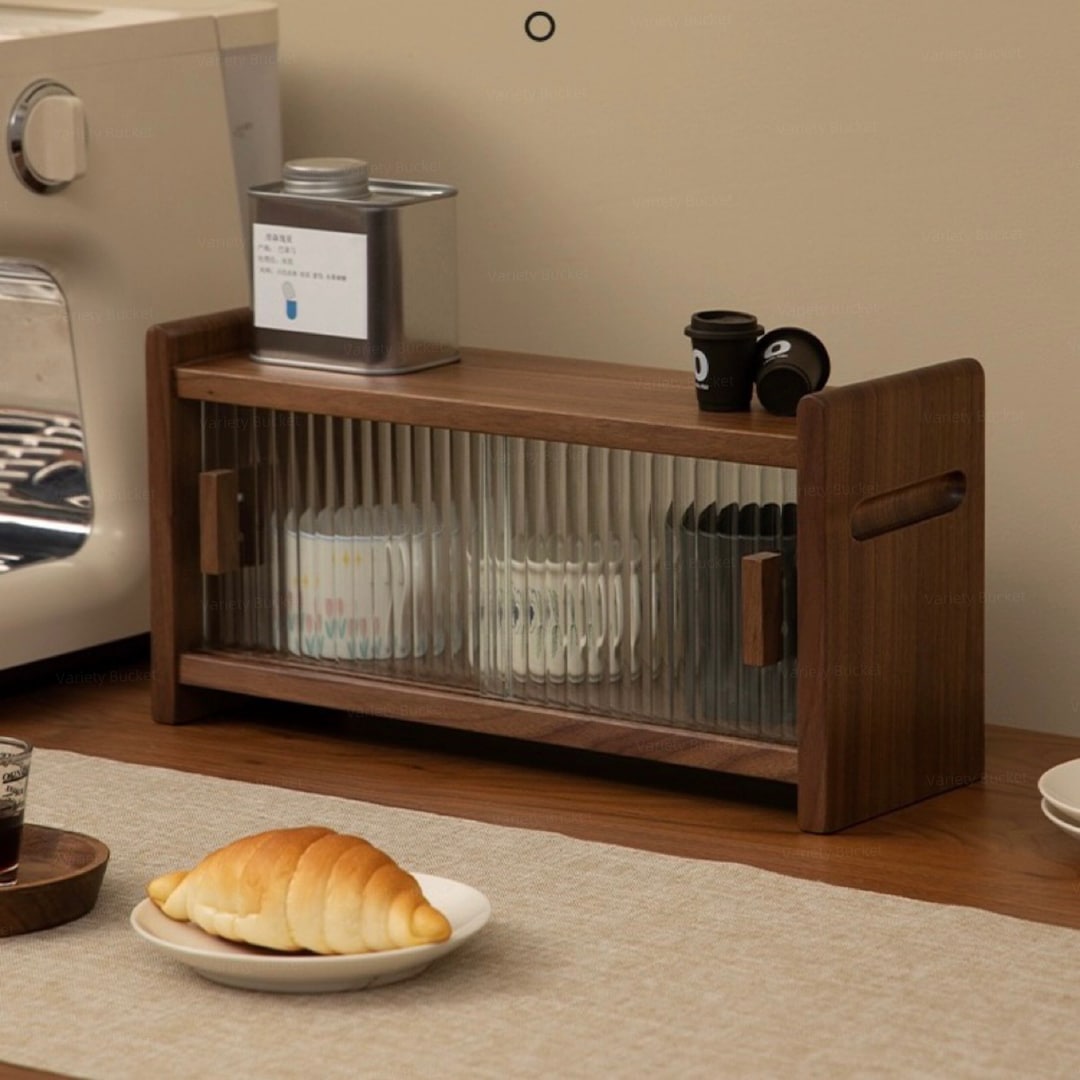 Exquisite Unique Storage Rack Solid Wood Deco Kitchen Rack Cup Plants ...