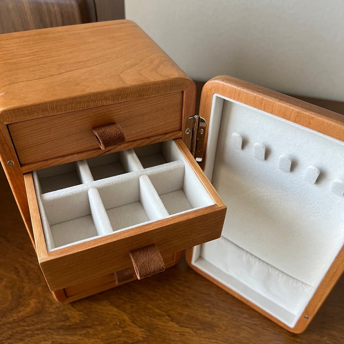 Extra Large Jewelry Box Solid Walnut Wood Jewelry Organizer Solid ...