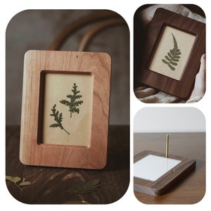 Minimalist Solid Wood Photo Frame Rustic Walnut Picture - Etsy