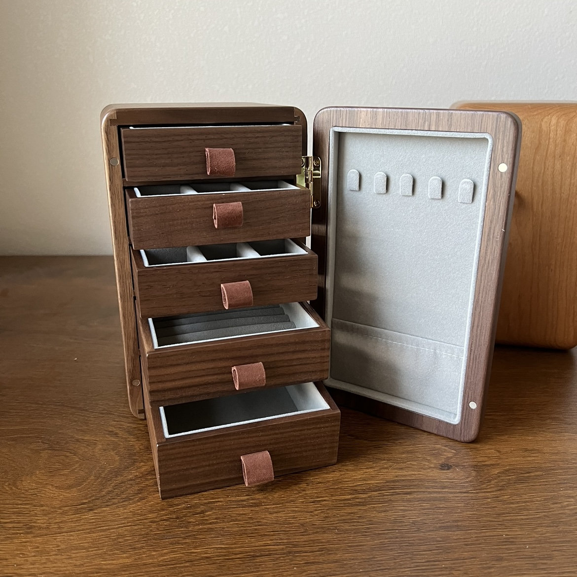 Extra Large Jewelry Box Solid Walnut Wood Jewelry Organizer Solid ...