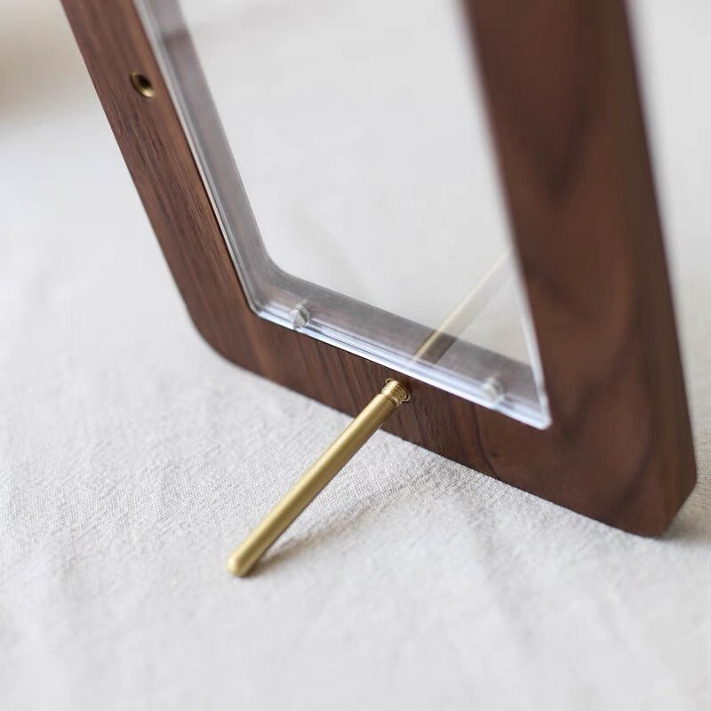 Minimalist Solid Wood Photo Frame Rustic Walnut Picture - Etsy