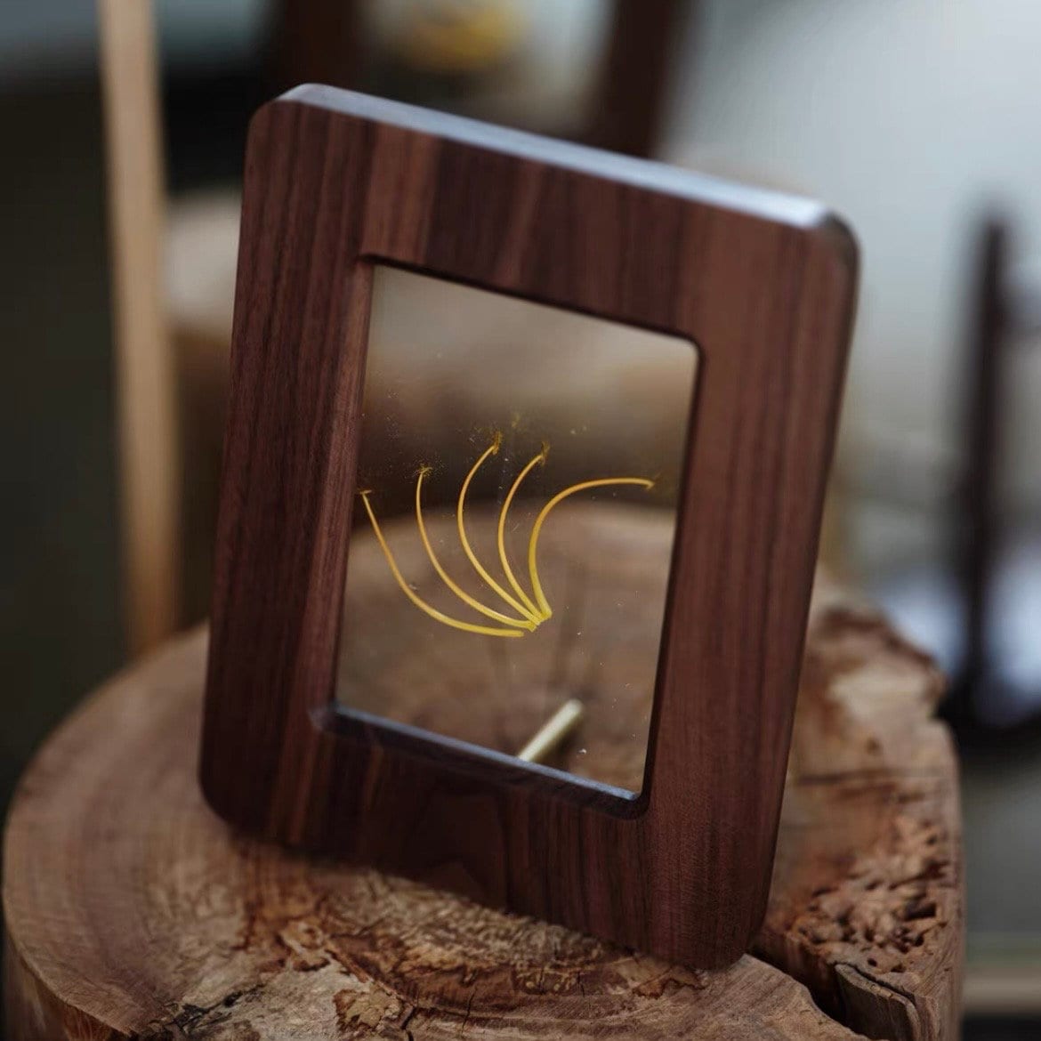 Minimalist Solid Wood Photo Frame Rustic Walnut Picture - Etsy