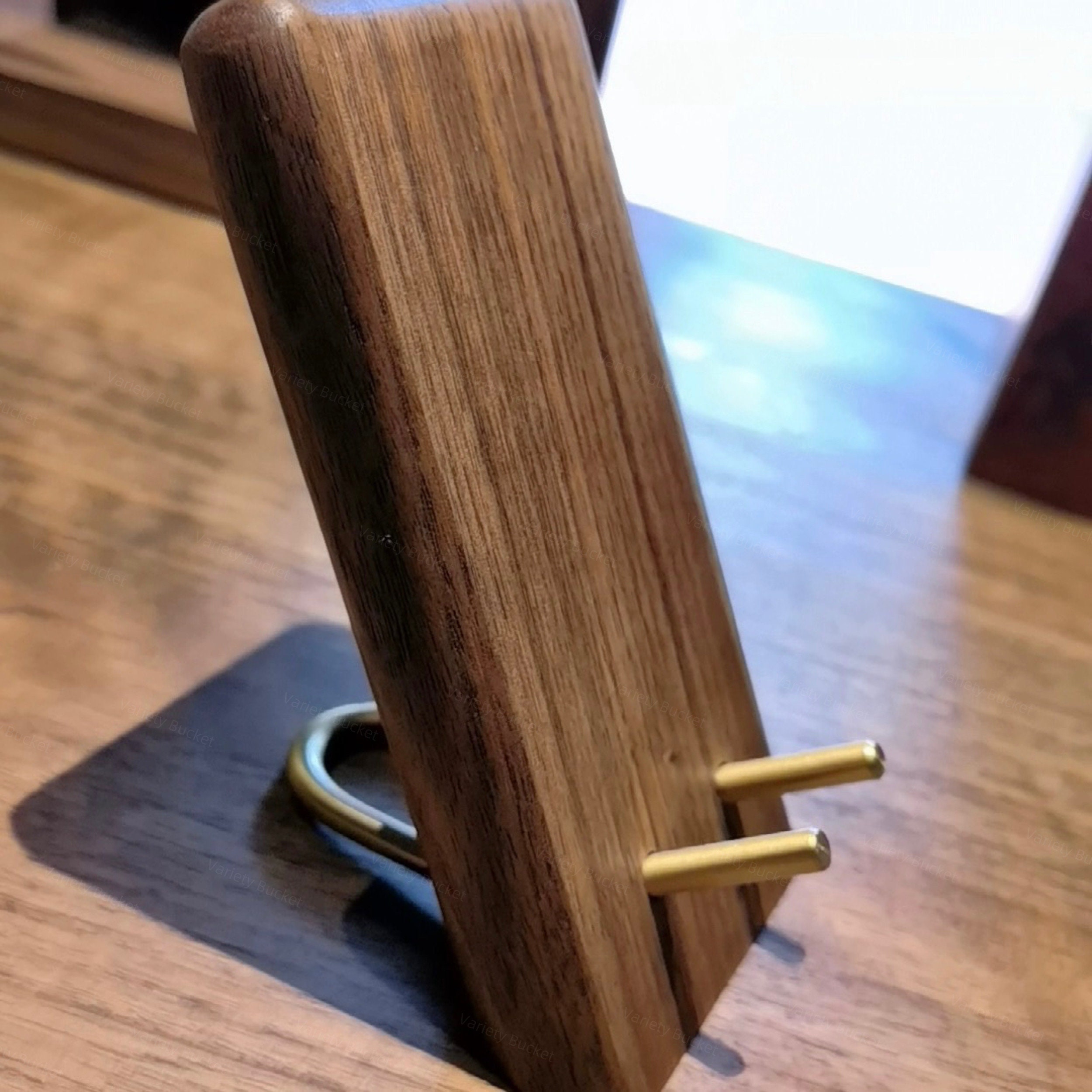 Minimalist Solid Wood Phone Holder Reading Rack Rustic Walnut - Etsy