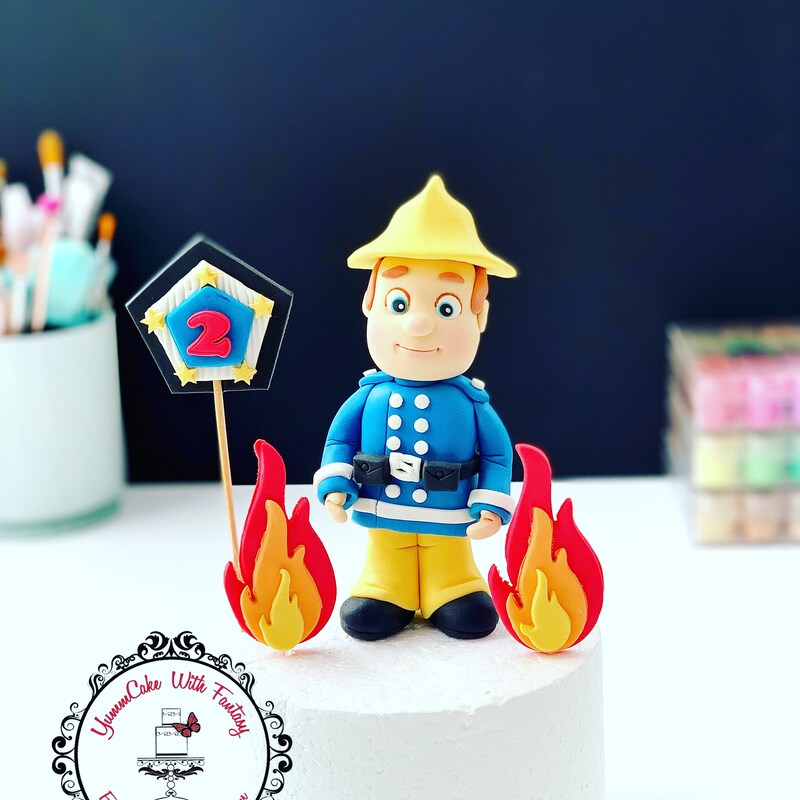 Fireman Cake Topper - Etsy