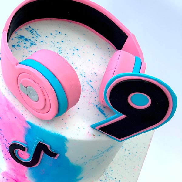 Headphone Cake Topper - Etsy UK
