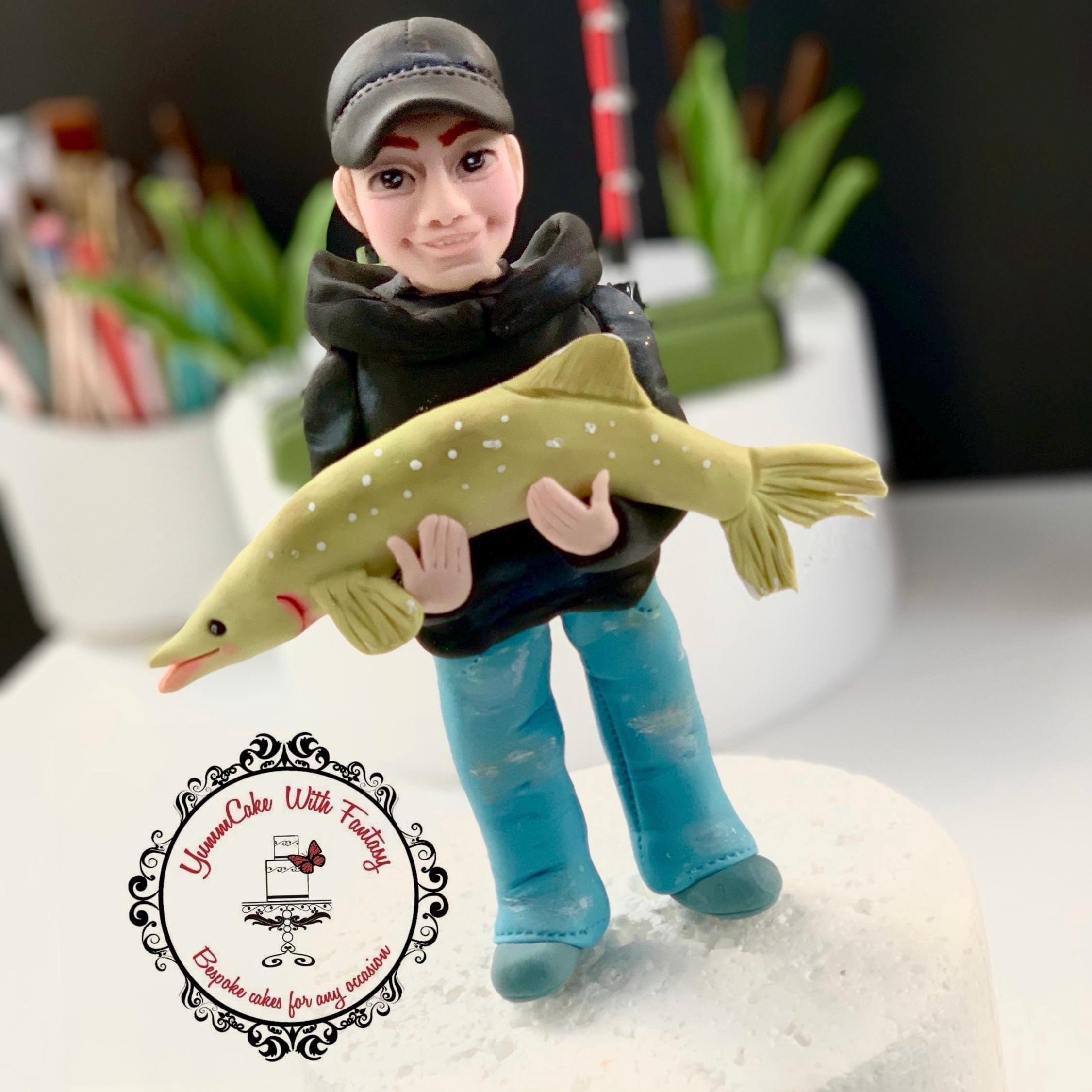 Fondant Fish Cake Aqua Green Fish Cake By Bakisto The Cake Company