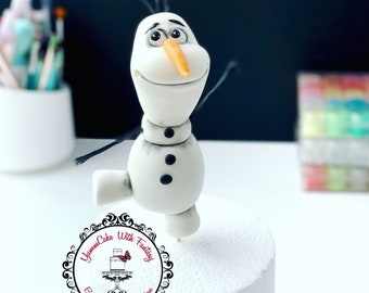 Handmade, Edible Olaf Frozen Birthday Cake Topper PERSONLISED - Etsy