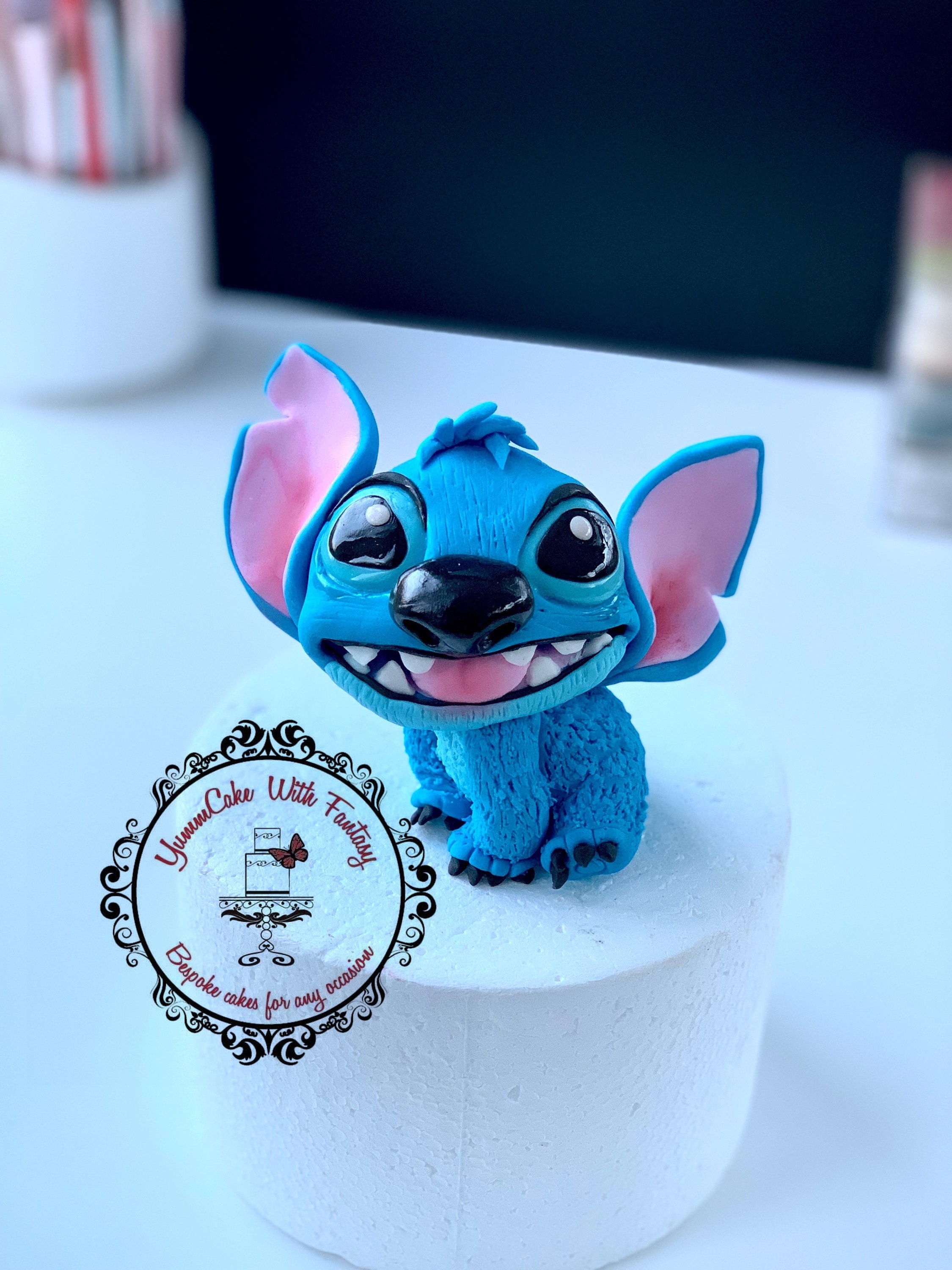 Handmade Stitch Inspired Edible Fondant Birthday Cake Topper,ready FOR ...