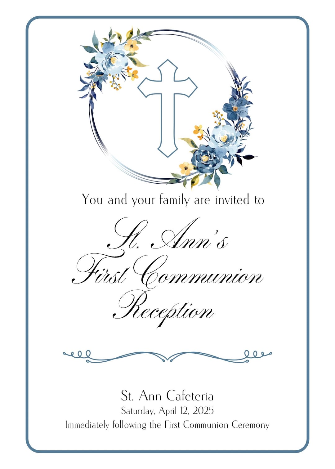 First Communion Invitation - Etsy