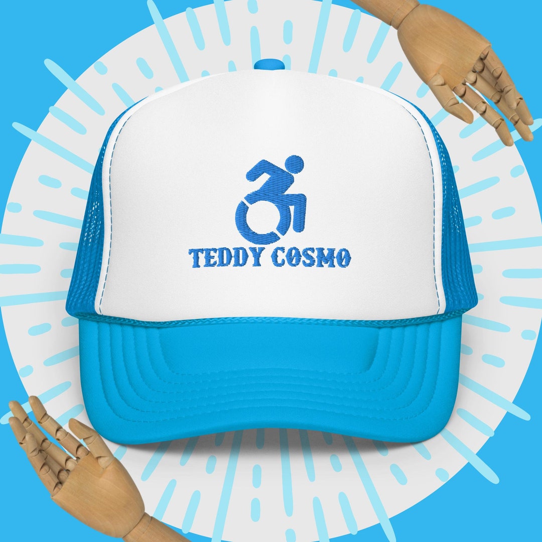 GINGER X Teddy Cosmo Wheelchair Logo Foam Trucker Hat - Etsy