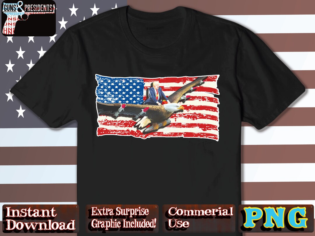 Trump Riding Eagle PNG Digital Download - Etsy