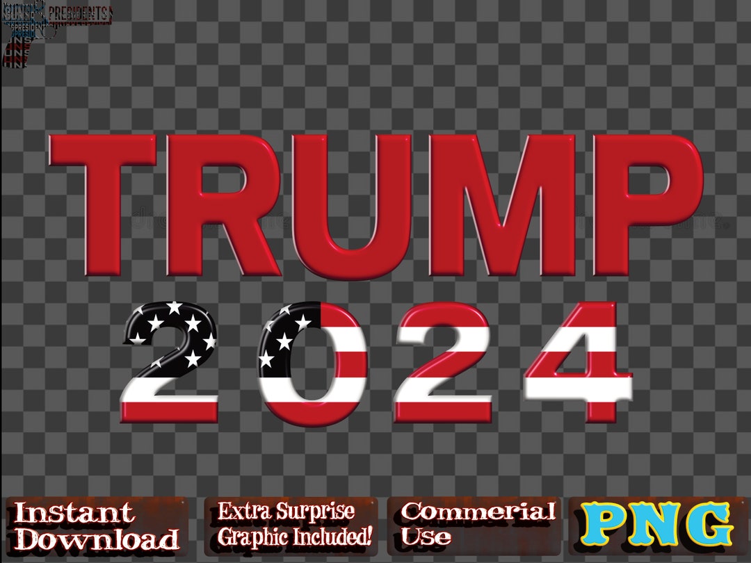 Trump Election Png Red Trump US Flag Trump Trump Graphic - Etsy