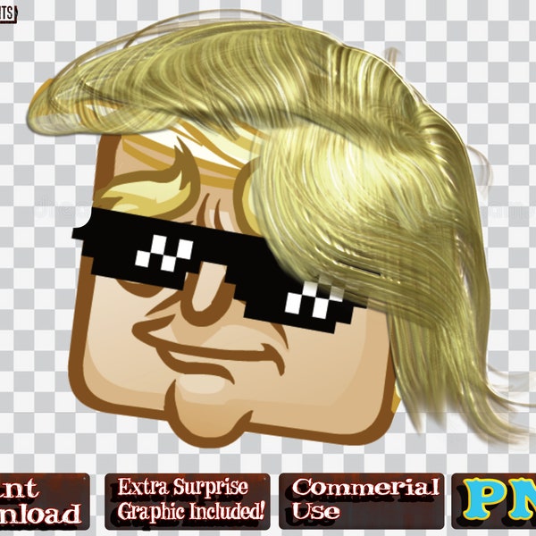 Trump Head Clipart - Etsy