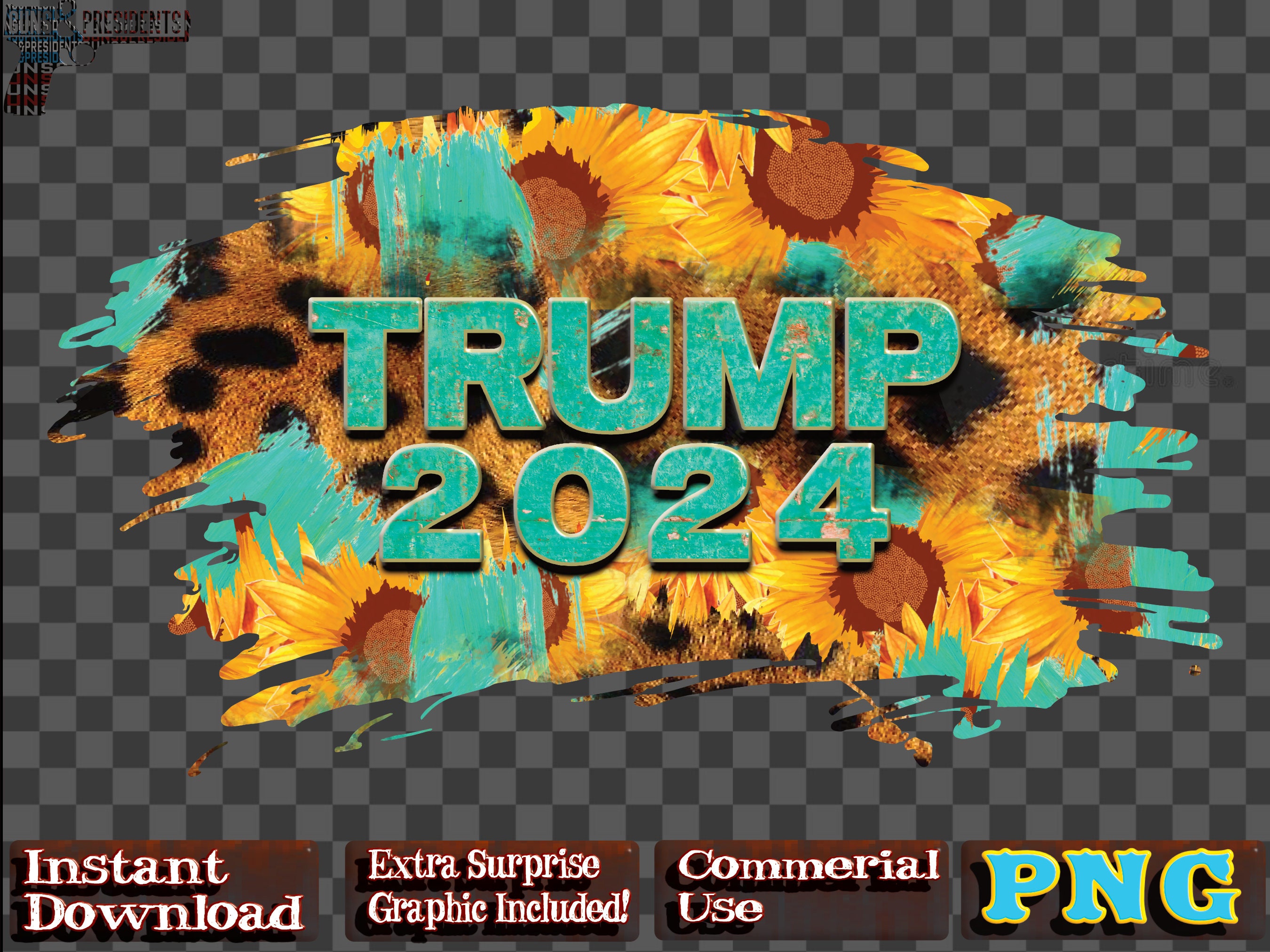 Trump Leopard PNG Trump 2024 Design Sublimation File Digital - Etsy