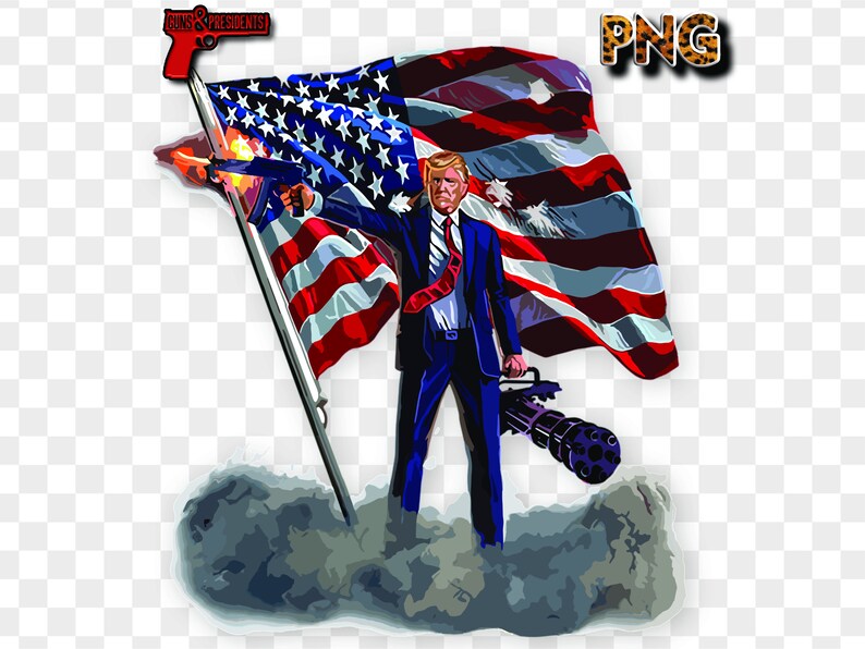 Second Amendment Gun Png, Trump Gun Picture, Trump Gattling Png Trump ...