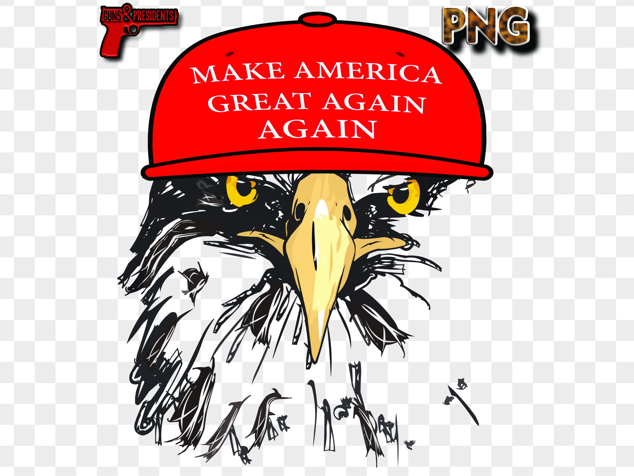 Trump Png Bundle, MAGA Eagle Designs, Trump Rally Shirt Graphics ...