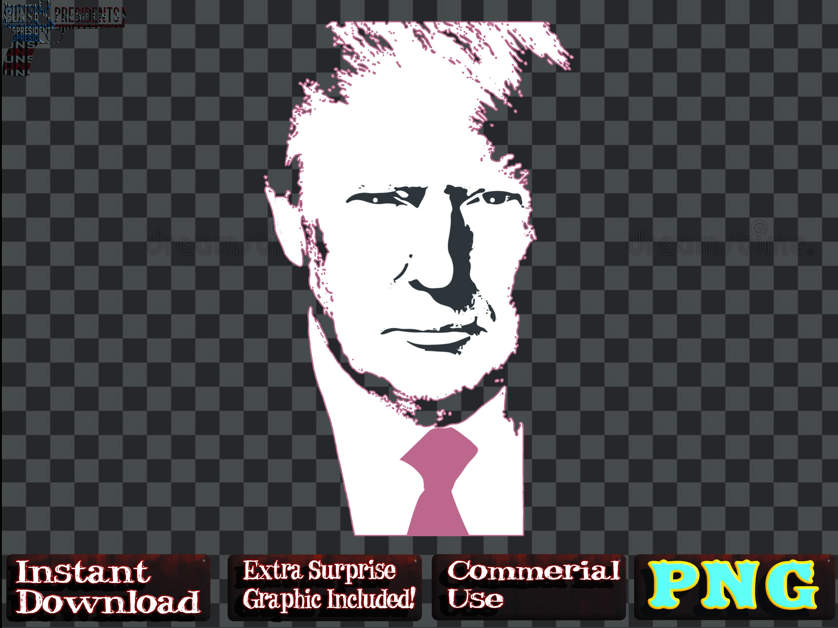 Trump Art American Flag Trump Flag Png Vintage Donald Trump - Etsy