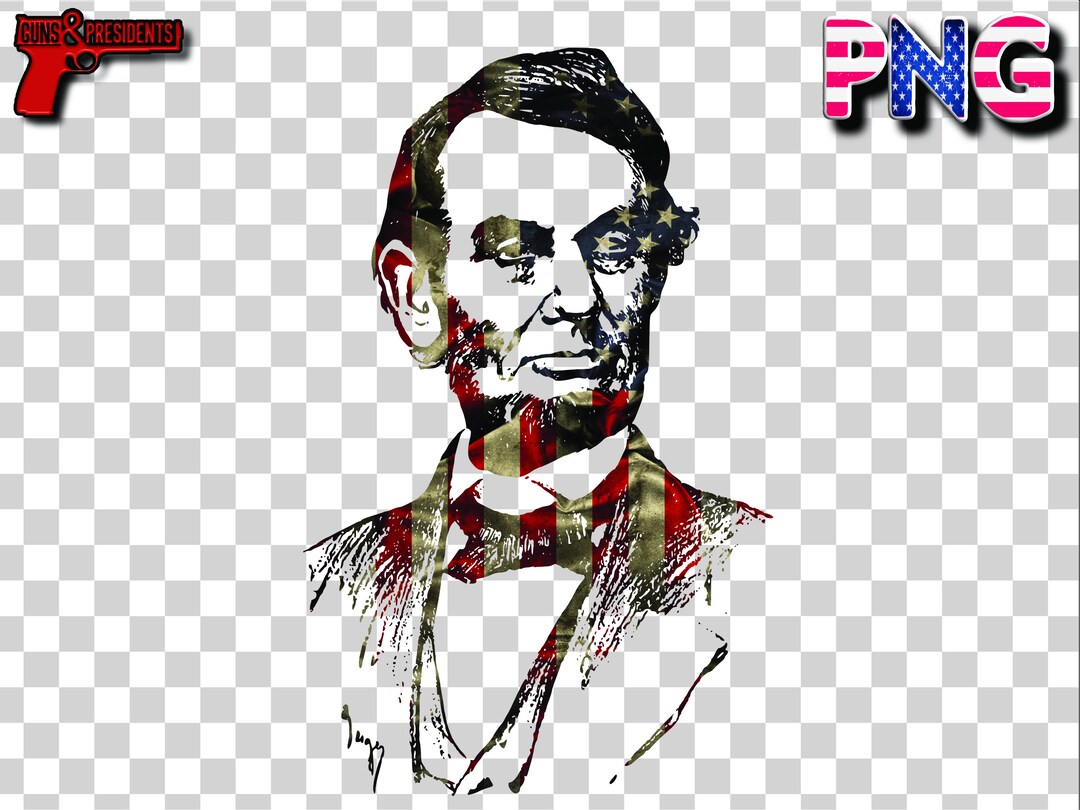 US President Honest Abe Digital Download Design, Patriotic PNG Files ...