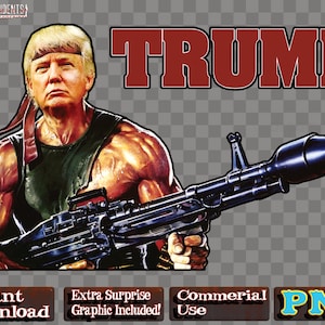 Trump Rambo Flag - Etsy