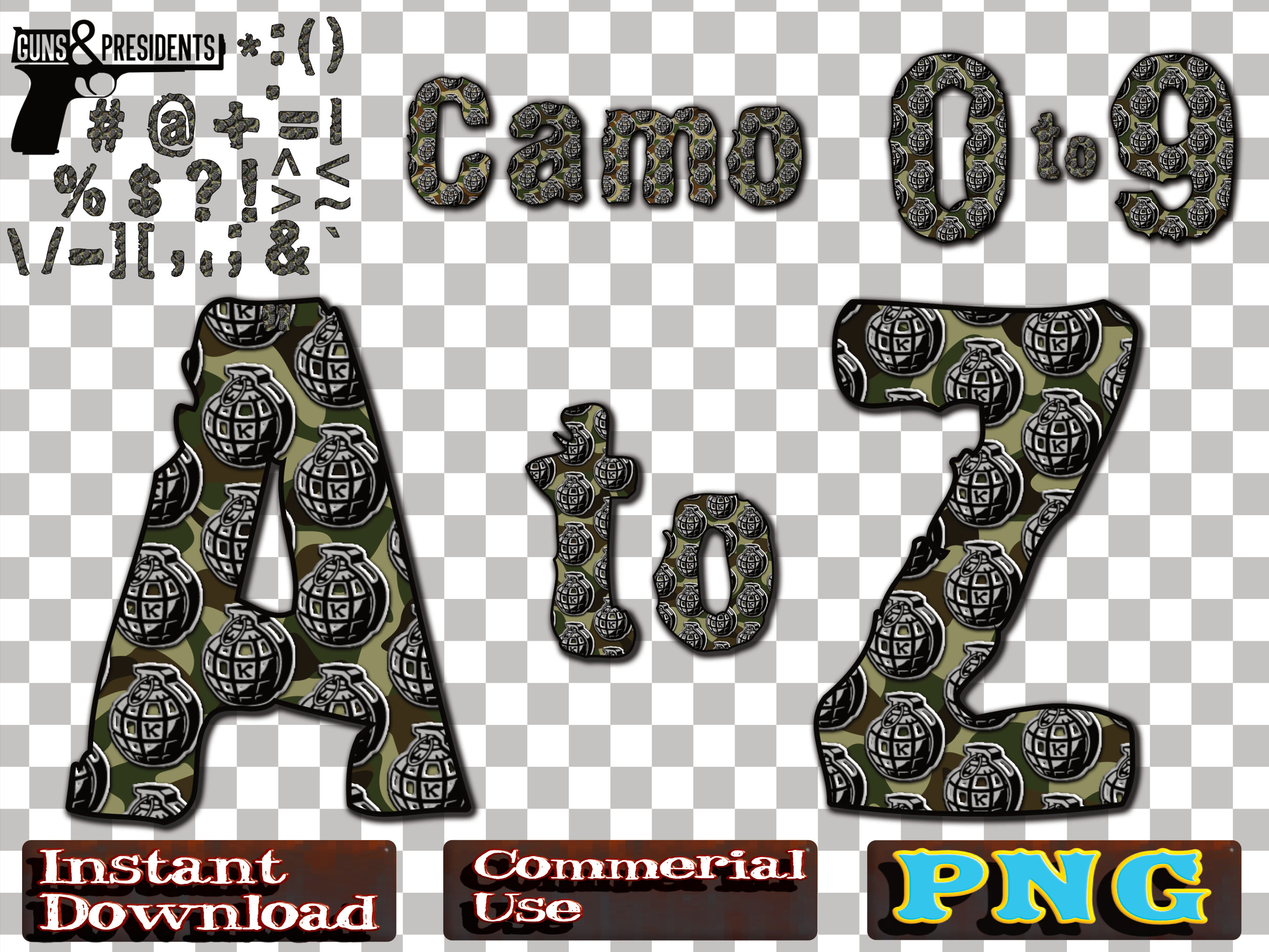 Camo PNG Alphabet, Military Camouflage PNG Letters, Patriotic Alpha ...