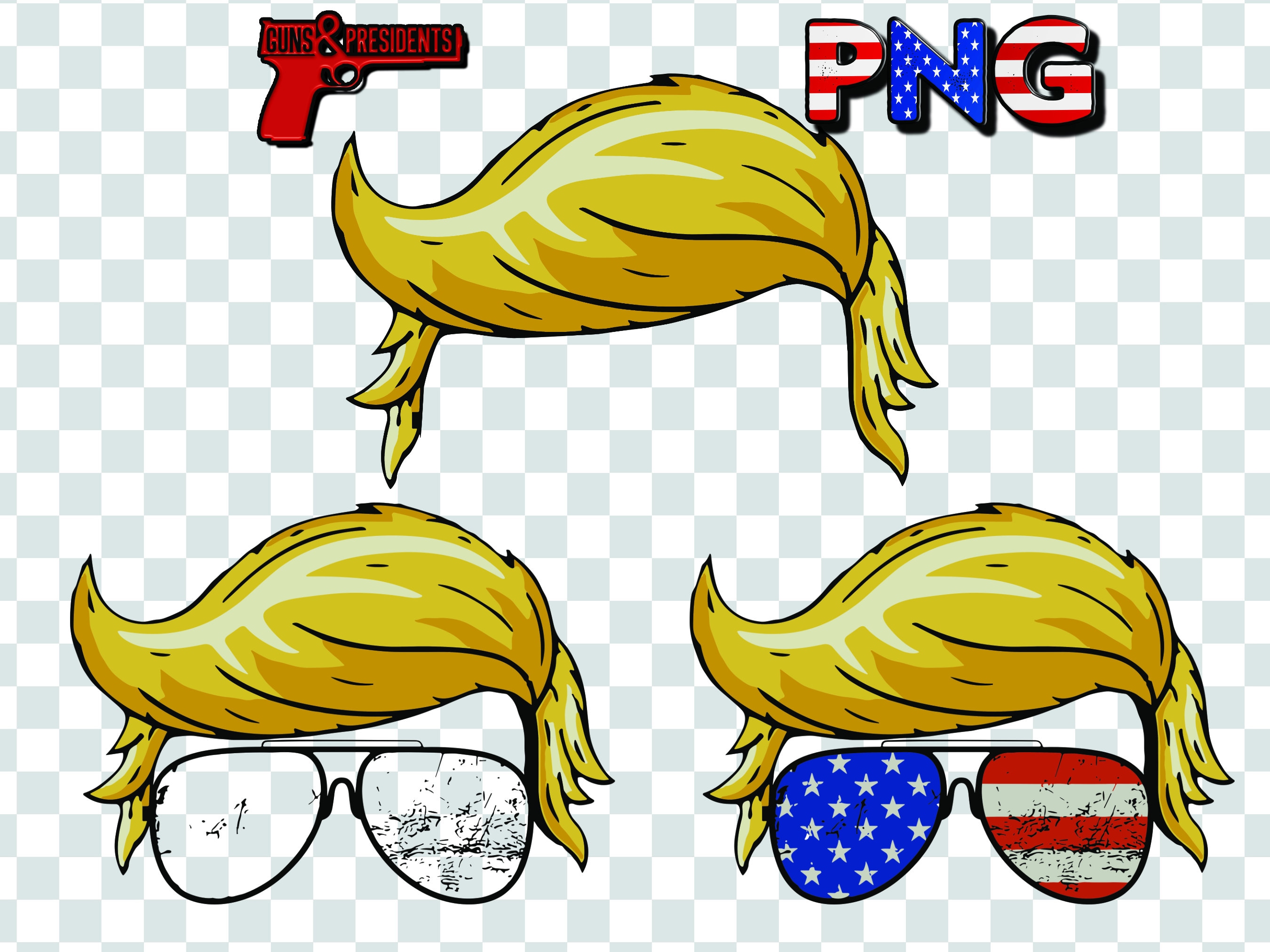 Trump Graphic Design, Trump Clipart File, Trump Hair, Trump Hairstyle ...