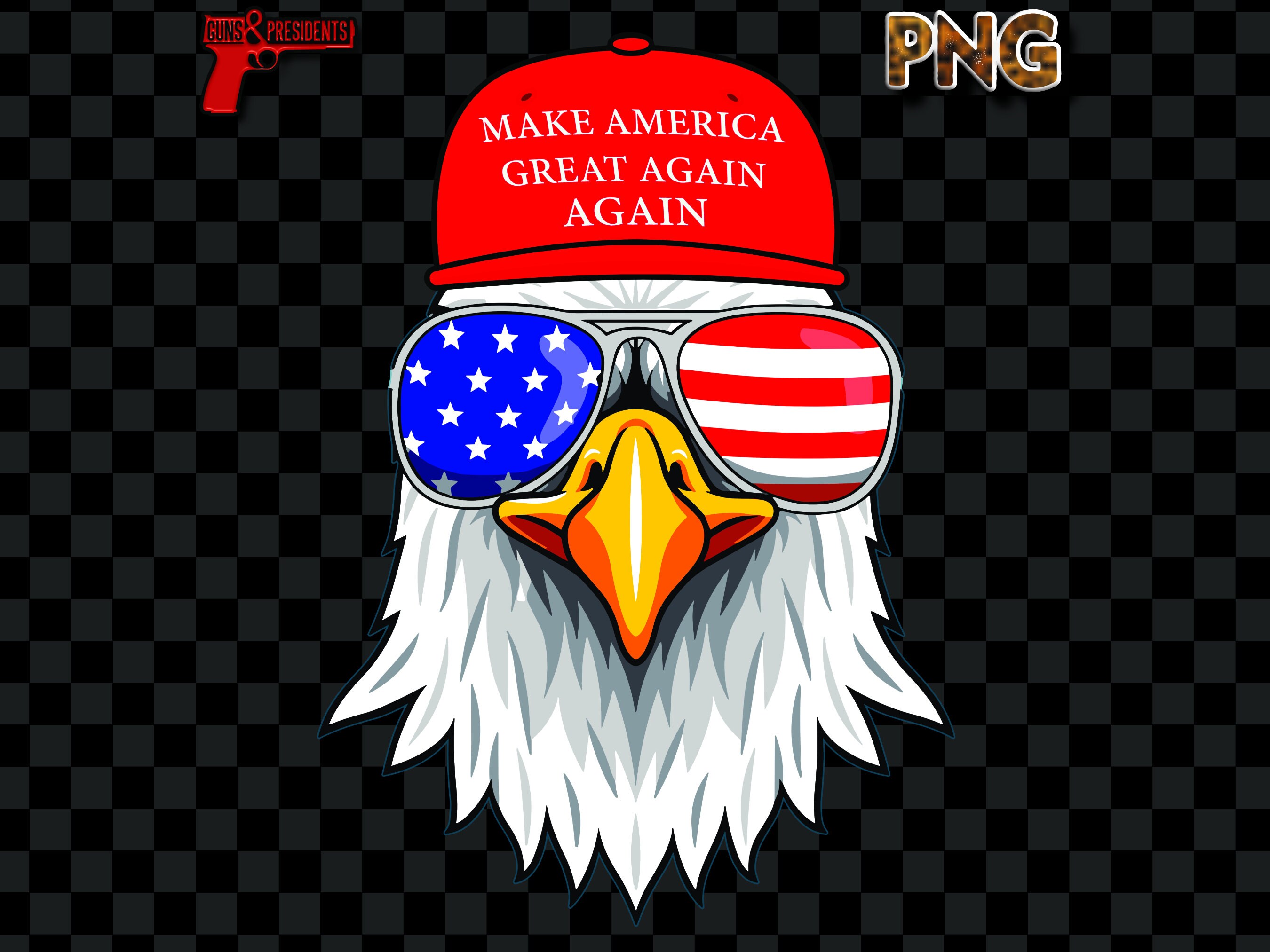 Trump Png Bundle, MAGA Eagle Designs, Trump Rally Shirt Graphics ...
