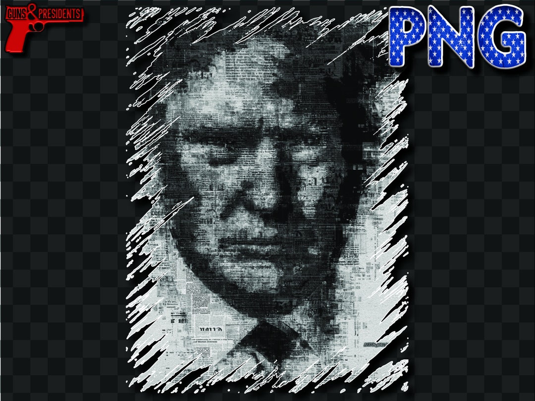 Trump Poster Png, Trump Portrait, Trump PNG Digital Design, Trump ...