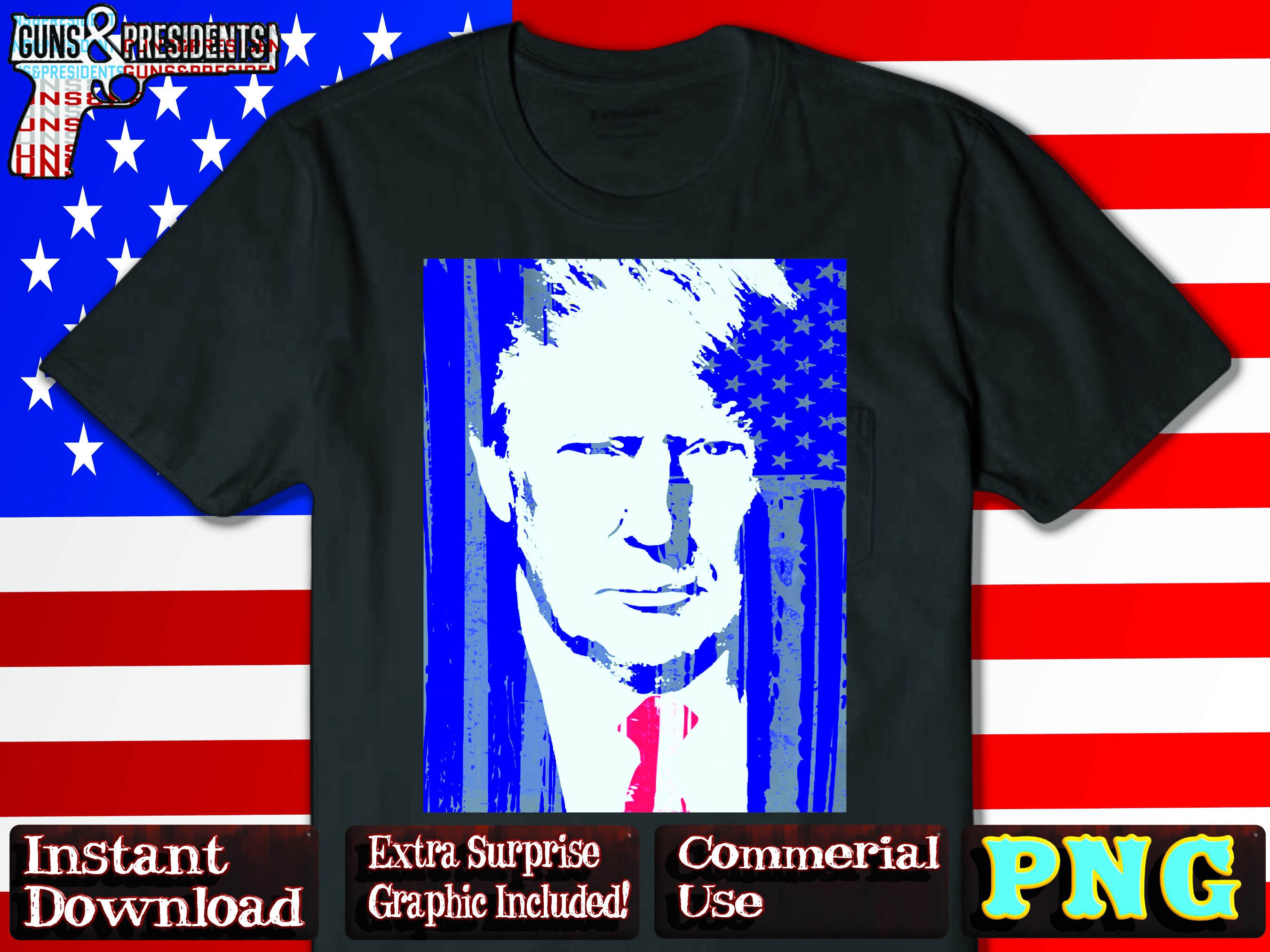 Donald J. Trump 2024 PNG File, Sublimation Designs Download, Blue US ...