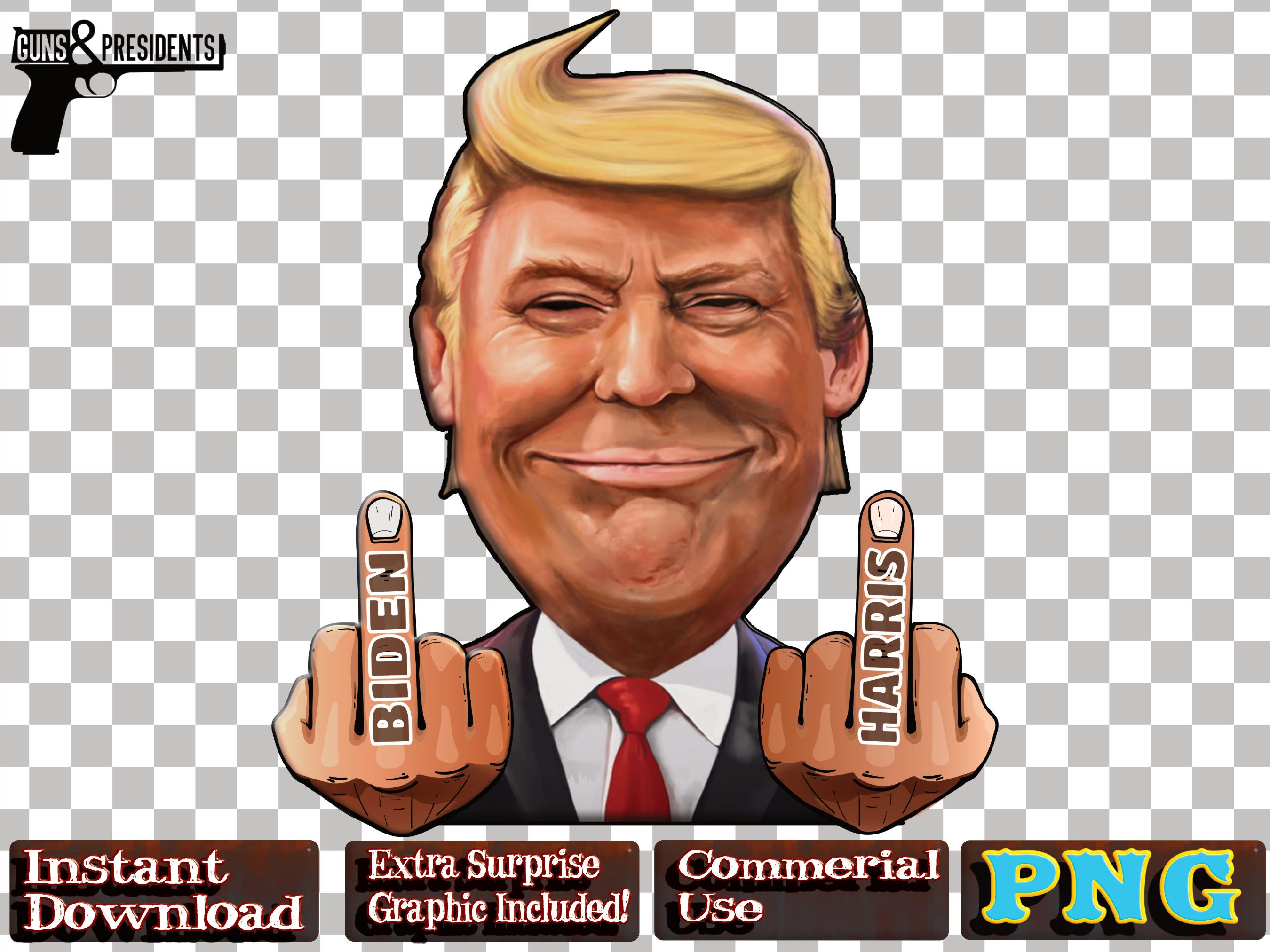 Middle Finger Trump Pngs Digital Download Trump Sublimation - Etsy