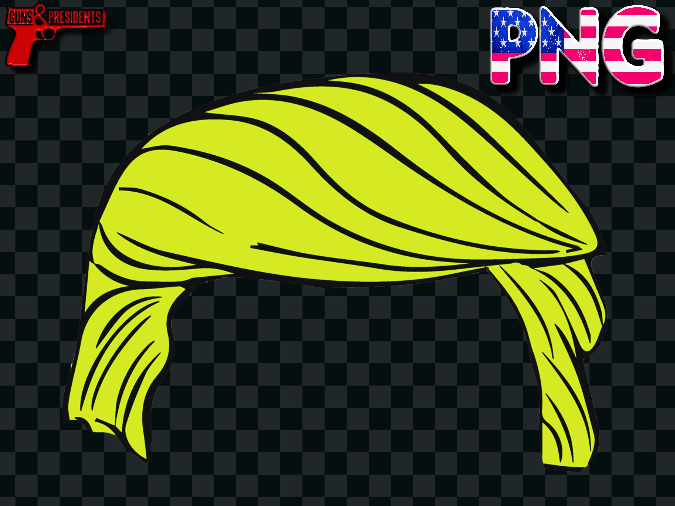 Trump Hair, Trump Hat, Trump PNG Bundle, Trump Clipart Pack, Trump ...