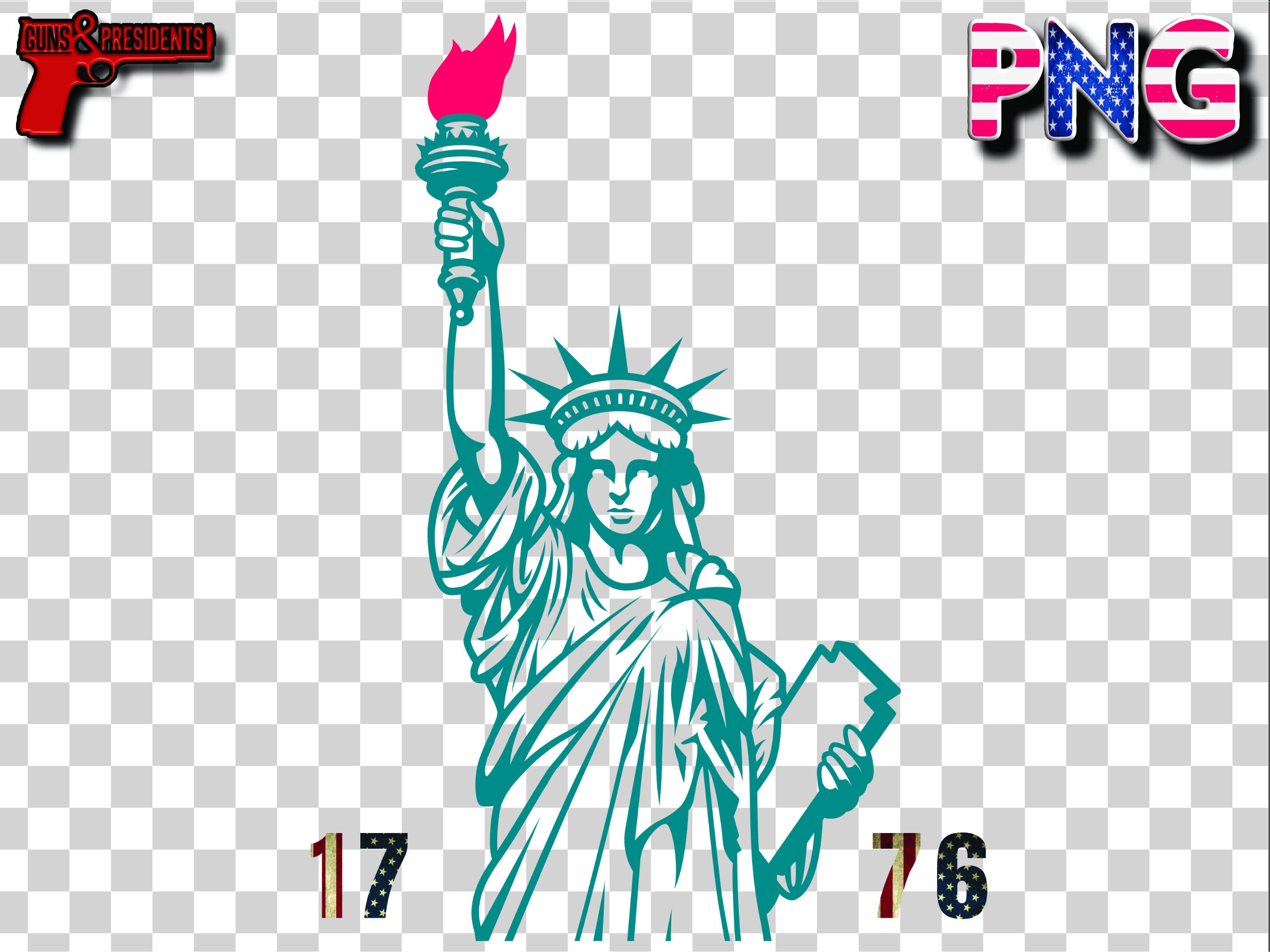 1776 Png Statue of Liberty Shirt Design, DIY, Print on Demand Shirt ...