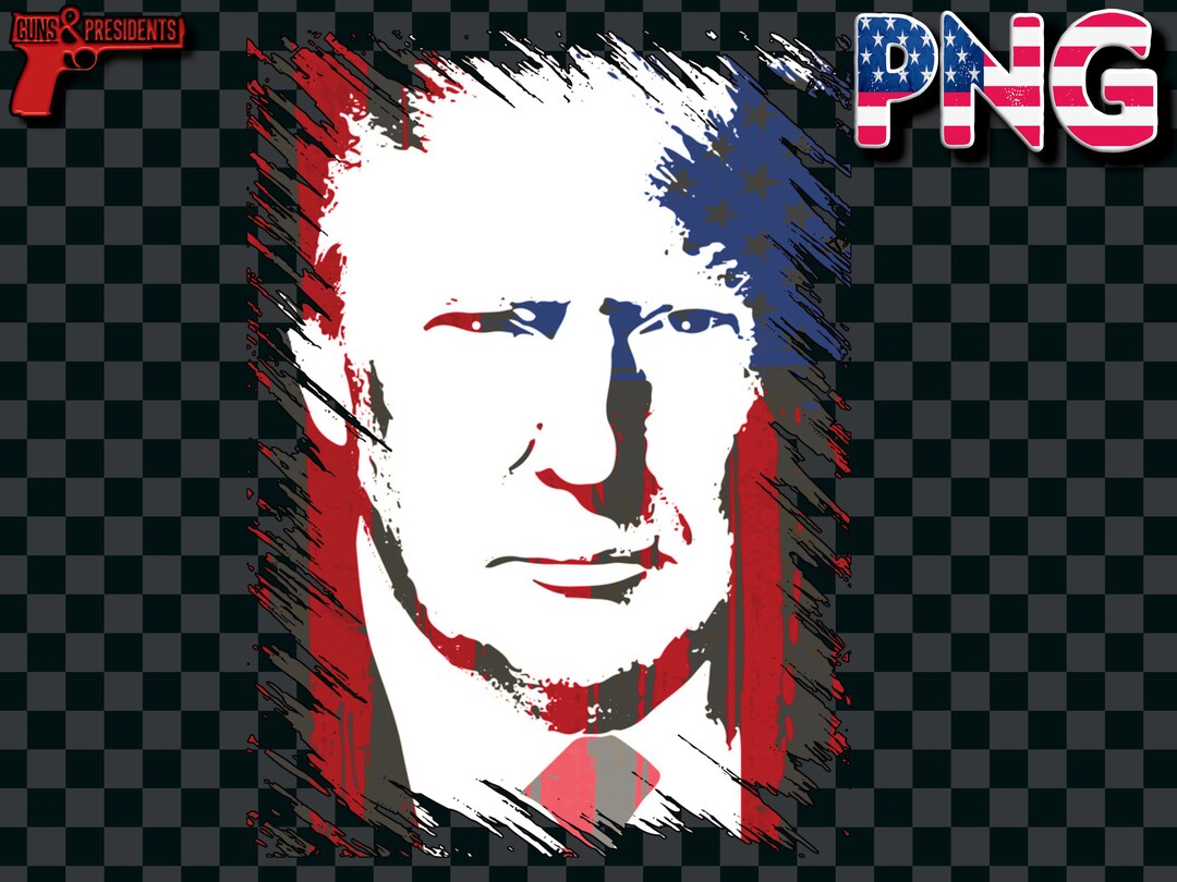 Trump Portrait Politics Printable Png Trump Sublimation - Etsy