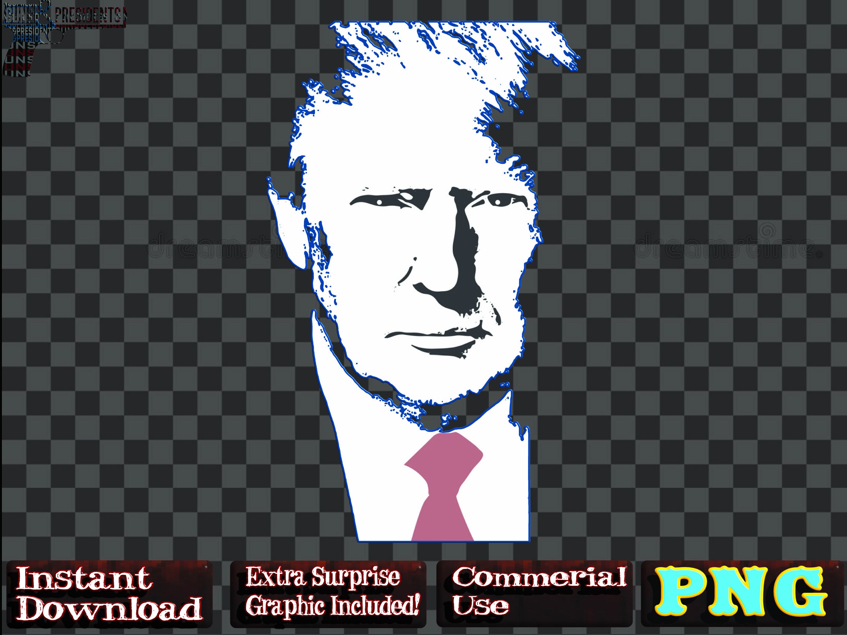 Trump Art American Flag Trump Flag Png Vintage Donald Trump - Etsy