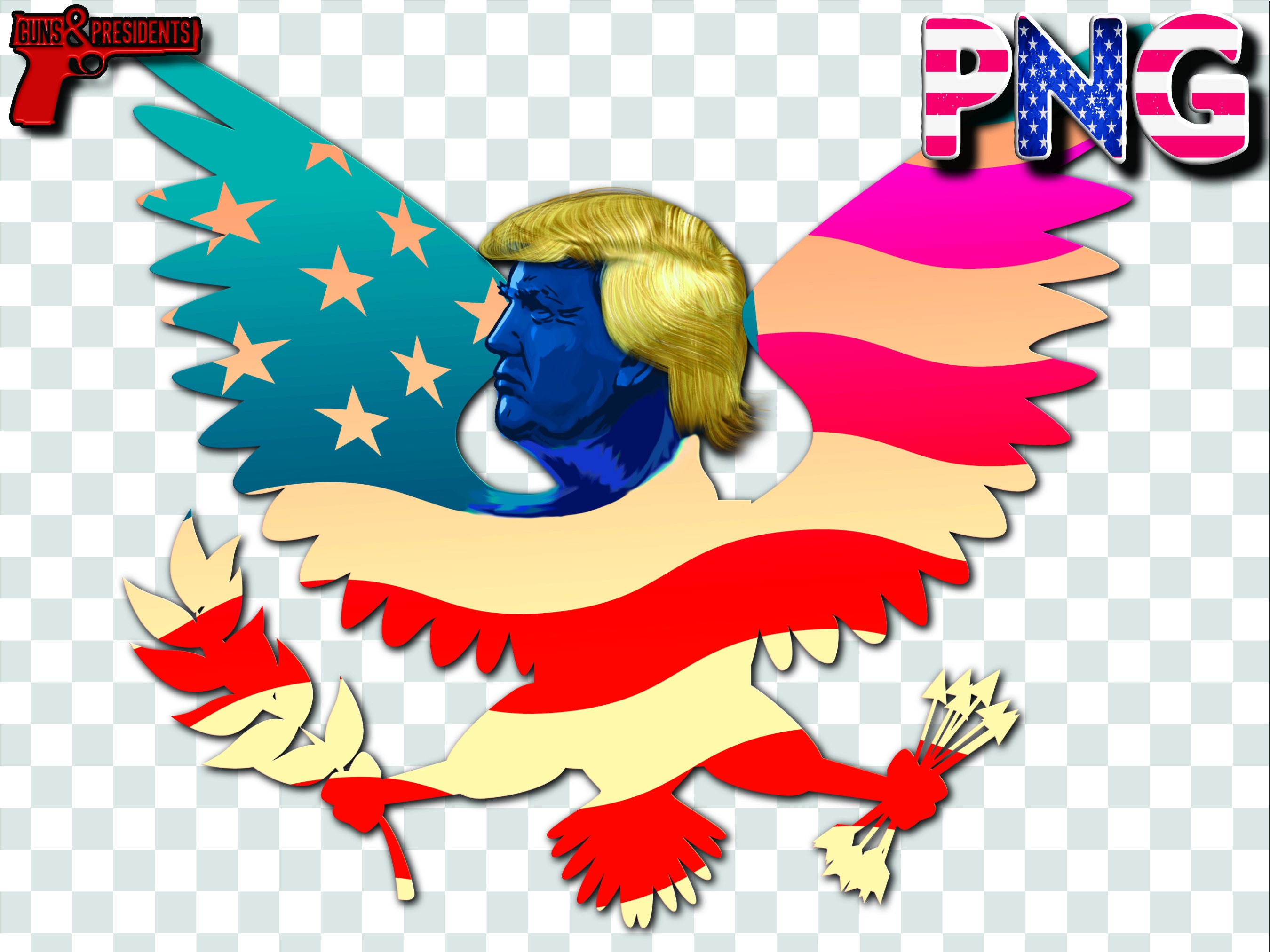 Trump US Flag Png, Trump PNG Sublimation Design, Patriotic Pngs, Trump ...