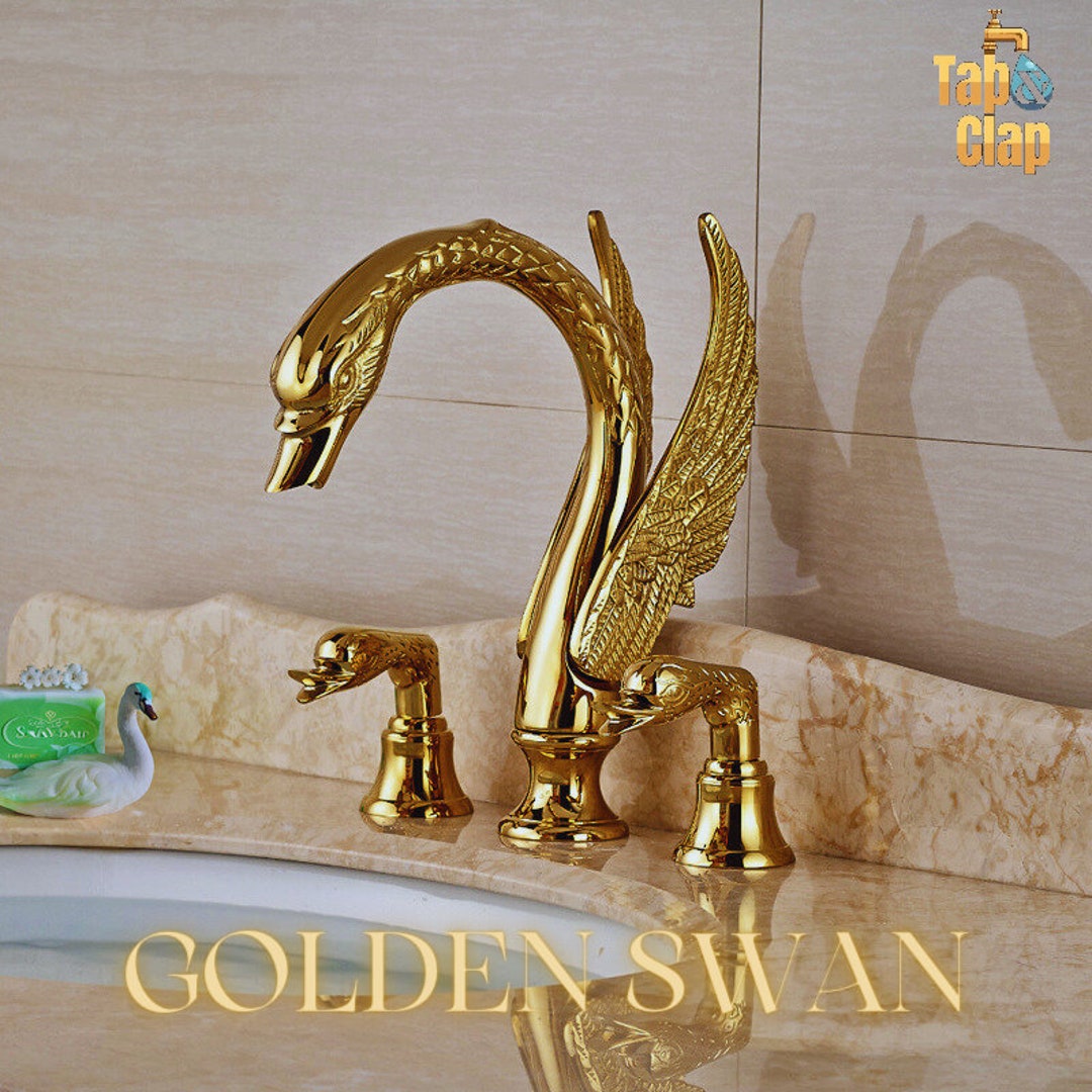 Golden Swan Faucet Gold Swan Brass Tap Bathroom Faucet - Etsy