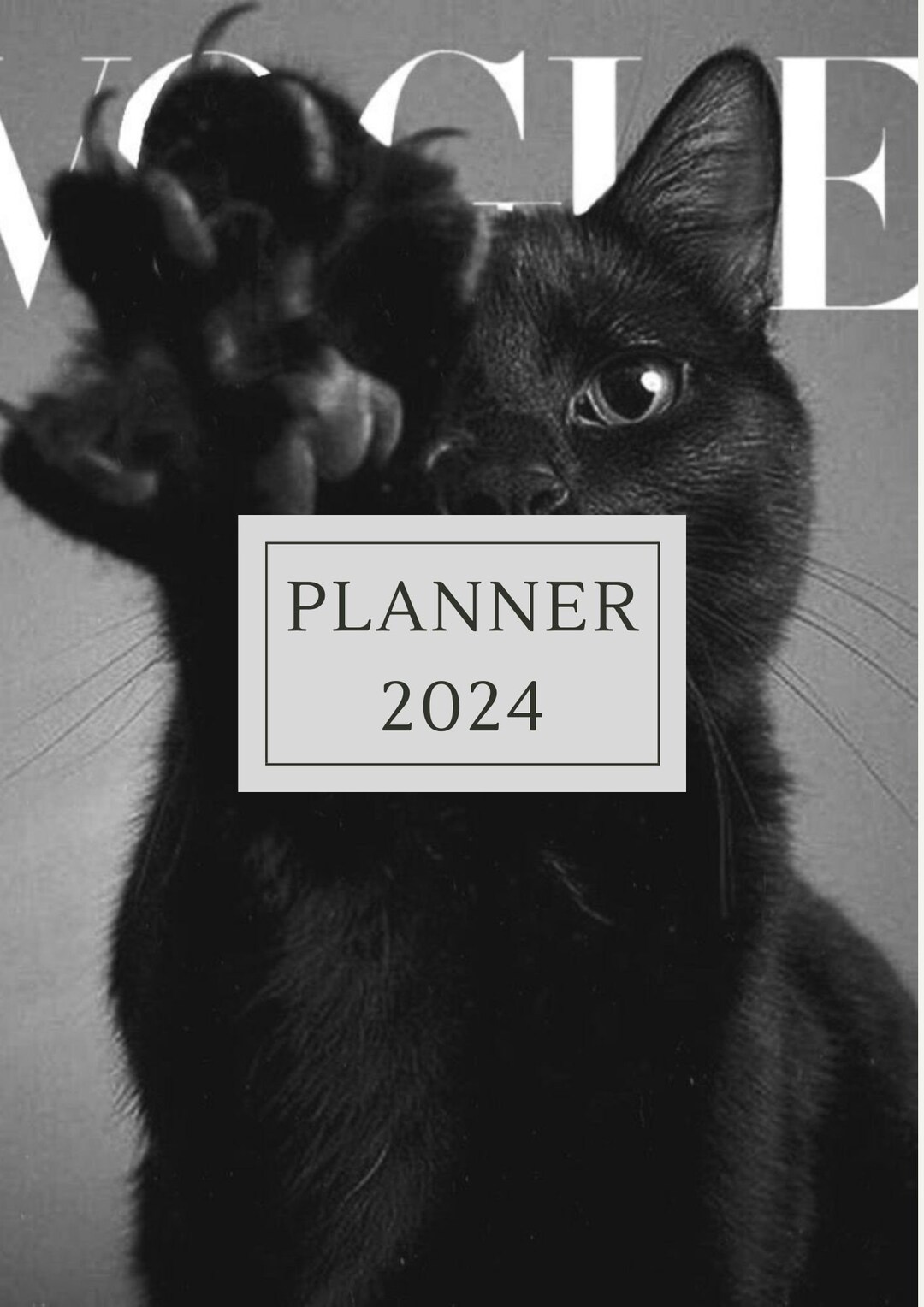Black Cat Planner - Etsy
