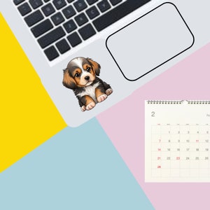 Cute Dog Sticker Puppy Sticker, Dog Stickers for Gift, Custom Dog ...