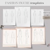 FASHION DESIGN CROQUIS, Fashion Template, Woman's Silhouette, Clothing ...