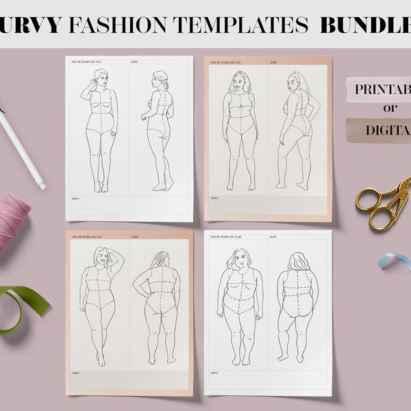 Fashion Croquis - Etsy