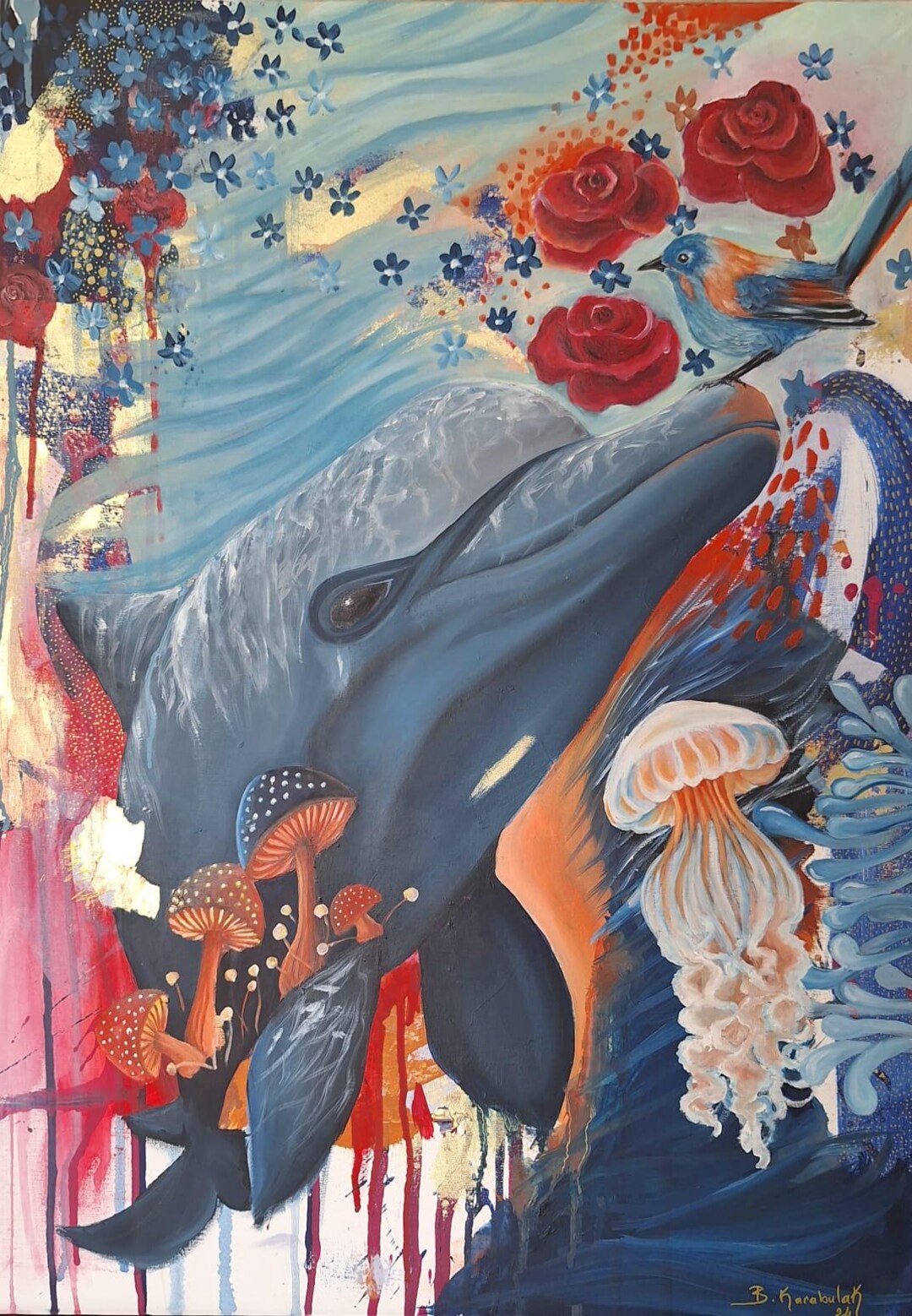 Medusa(elixir of Life), on Canvas Oil Painting,original Painting,hand ...