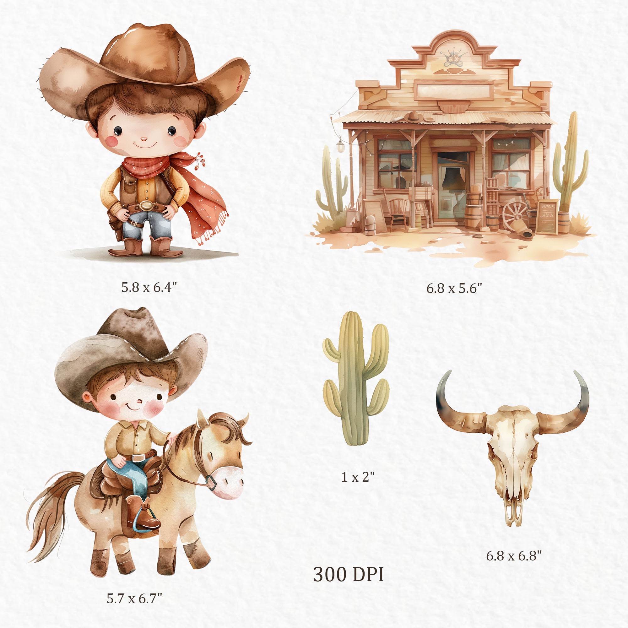 Baby Cowboy Clipart PNG Baby Shower Western Birthday African American ...