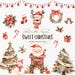 Christmas Home Scene Watercolor Clipart PNG Festive Winter Background ...