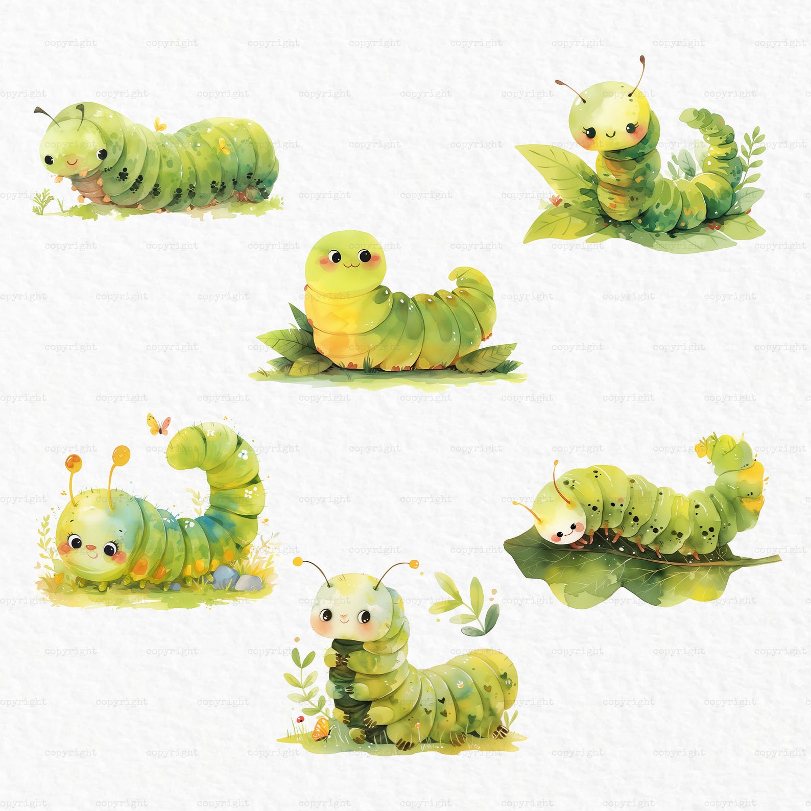 Cute Bug Clipart Hungry Caterpillar Png Insect Teacher Clipart Kawaii ...