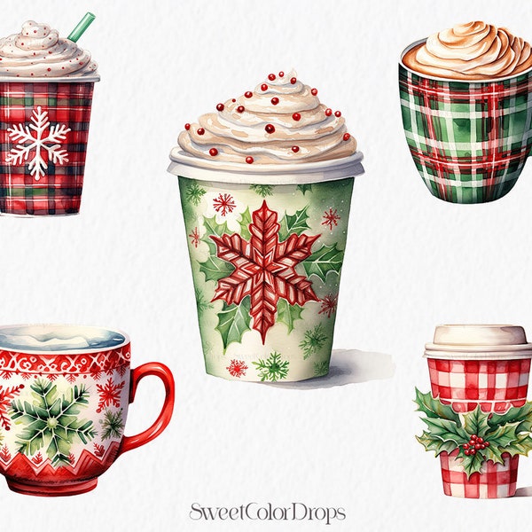 Hot Cocoa Clipart - Etsy