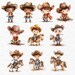 Baby Cowboy Clipart PNG - Baby Shower Western Birthday African American ...