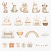 Woodland First Birthday Watercolor Png - Woodland Animals Woodland Baby ...