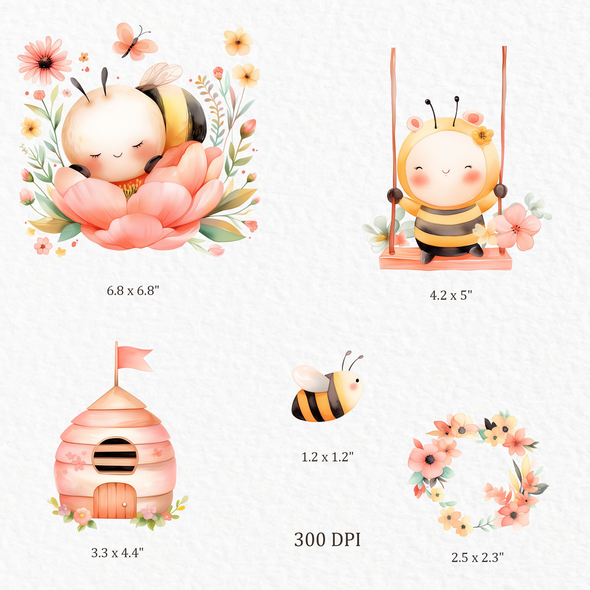 Abelha png bumble bee kids clipart - chá de bebê aquarela clipart verão ...