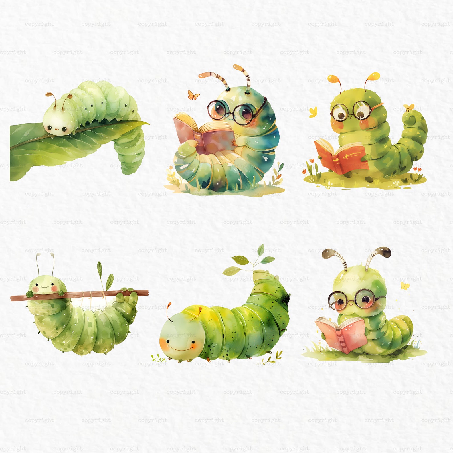 Cute Bug Clipart - Hungry Caterpillar Png Insect Teacher Clipart Kawaii ...